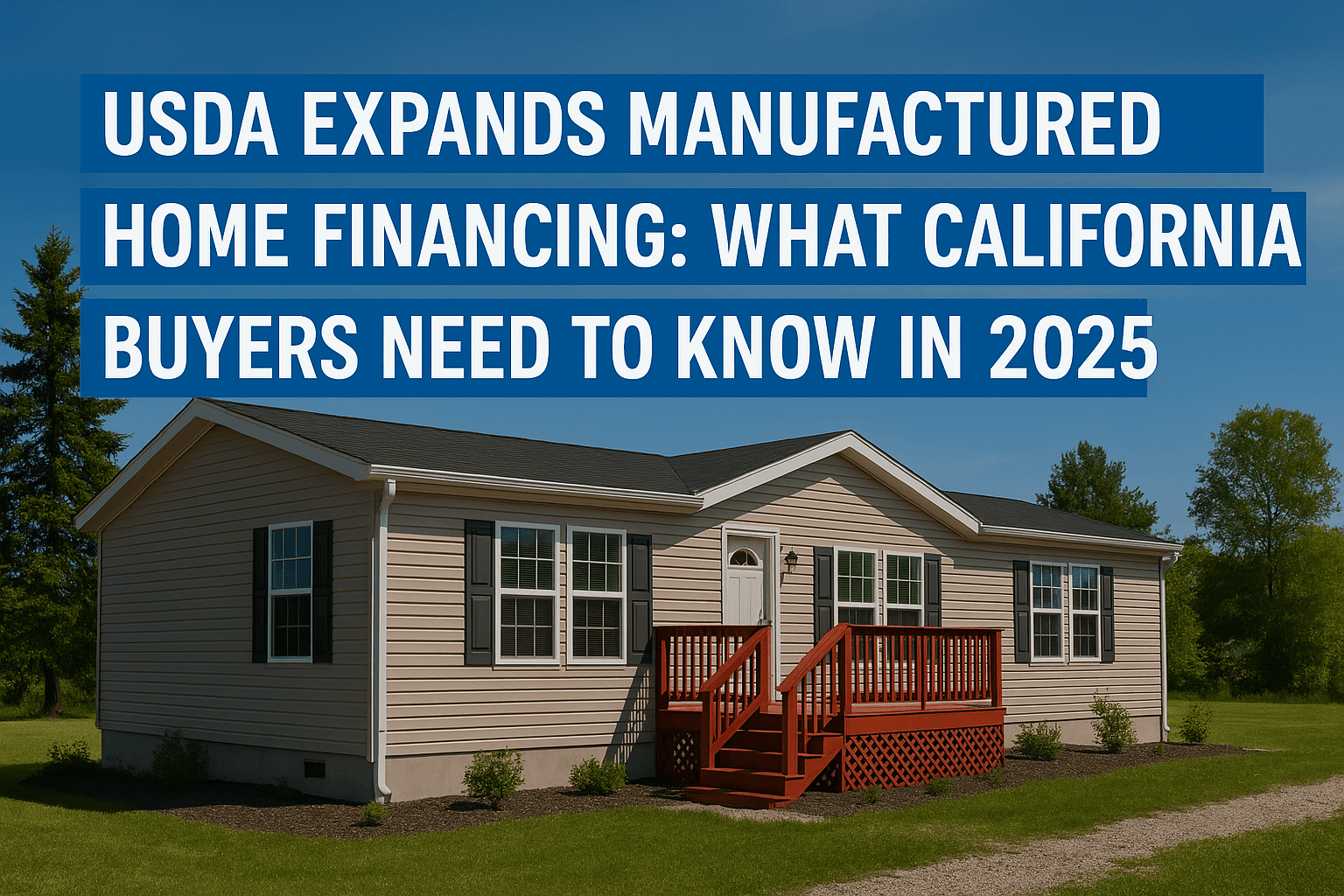 USDA Expands Manufactured Home Financing: What California Buyers Need ...